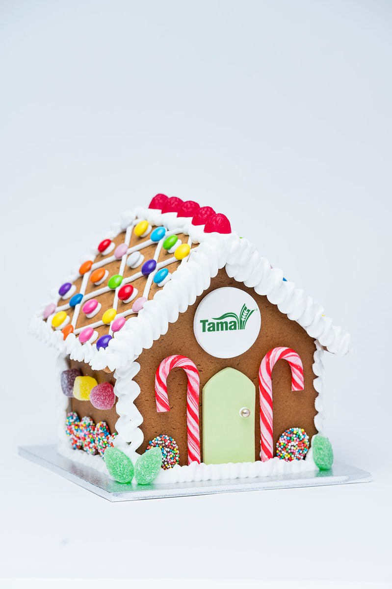 Large Logo Gingerbread House – Sweet Caroline Gingerbread & Biscuits